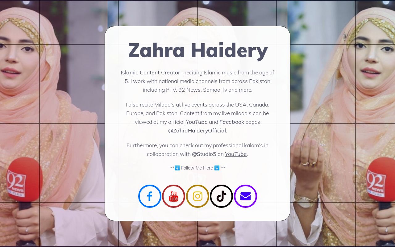 Zahra Haidery Official